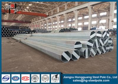 China los 25-40FT galvanizaron la distribución eléctrica octagonal de acero tubular Q345 de poste en venta