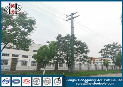 China Q235 Q345 10 - 220KV la corriente eléctrica poste, inmersión caliente galvanizó la transmisión poste en venta