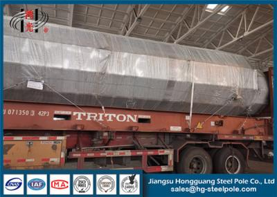 Cina Q345 Palo elettrico d'acciaio per la immersione calda di progetto dell'elettrodotto galvanizzata in vendita