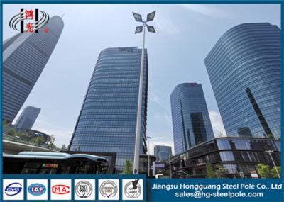 Cina Acciaio a forma di cono poligonale leggero dipinto H15m di palo dell'alto albero Q345 in vendita