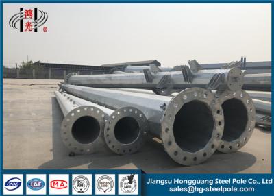 China 10M - la inmersión del salto de los 50M galvanizó larga vida de acero tubular del voltaje de poste 110kv en venta