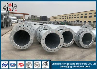 Cina Tecnica elettrica d'acciaio di galvanizzazione della immersione calda di Palo del collegamento della flangia in vendita