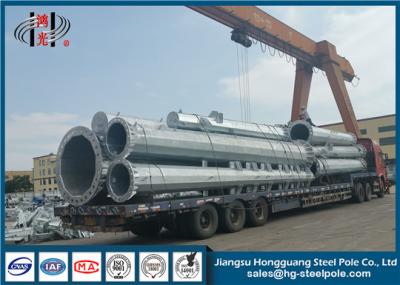 China Q345 poste tubular de acero redondo para la línea de transmisión proyecto de arriba 110KV en venta