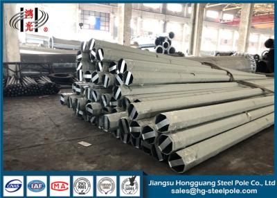China 220KV Q345 anti - poste tubular de acero corrosivo, poste ligero galvanizado en venta