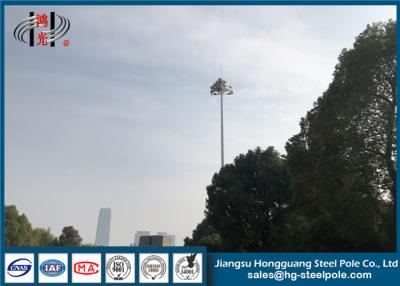China Custom Color Durable Galvanized Light Pole Q235 For High Mast Street Light for sale