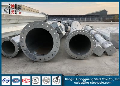 China Hexágono galvanizado rollo caliente poste tubular de acero para la distribución de la electricidad en venta