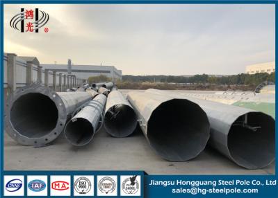 China Tipo tubular de acero galvanizado octagonal pintura de encargo de la junta de revestimiento de poste de la inmersión caliente en venta