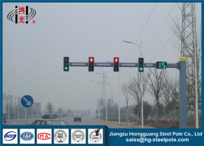 Cina la immersione calda poligonale di Palo del semaforo di spessore di 5mm ha galvanizzato con ASTM A 123 in vendita