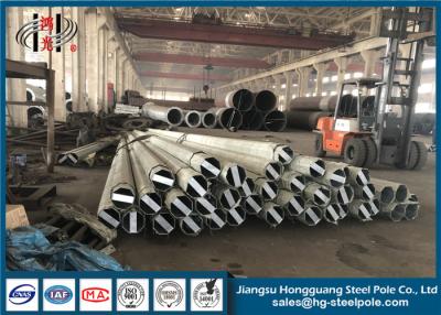 Cina Immersione calda dipinta bitume Palo d'acciaio galvanizzato per la linea di trasmissione elettrica in vendita