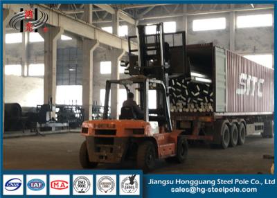 Cina Q345 immersione calda Pali d'acciaio galvanizzati, linea di trasmissione spessore di Palo 4.0mm in vendita