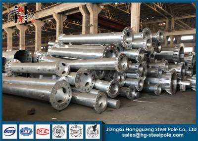 Cina Laminazione a caldo Palo elettrico d'acciaio, trasmissione Palo d'acciaio con il collegamento della flangia in vendita