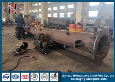 Cina Iso 9001 Palo d'acciaio galvanizzato affusolato conico con il gradino rampicante Q345 in vendita