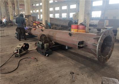 China Electrical Galvanized Steel Lamp Poles Overlap Connection for sale