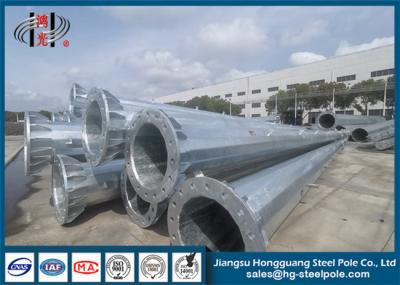 Cina Tipo d'acciaio galvanizzato su misura linea della flangia di Palo di trasmissione elettrica in vendita