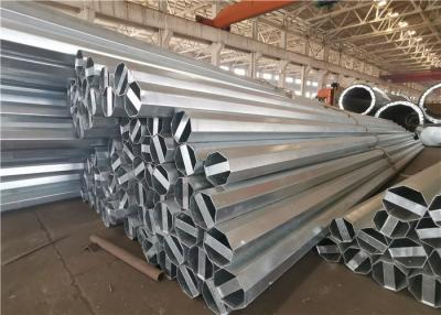 Китай Восьмиугольная гальванизированная электрическая стальная толщина опоры линии электропередач 2.3-5mm для линии проекта Tranmission продается