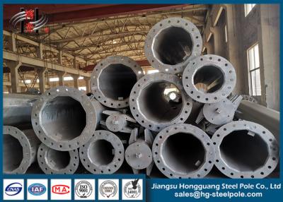 China Dodecagonal Electric Galvanized Steel Pole For Transmission Line Project Q420 for sale