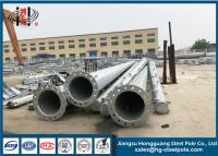 China Octagonal Conical 8 Sides SS400 Electrical Power Pole for sale