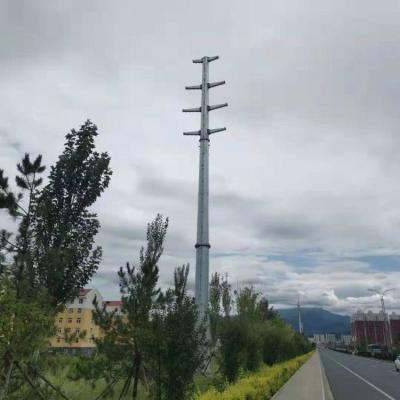 China 110KV Gegalvaniseerde de Machtstransmissie Polen 3.5mm van de staal Hete Onderdompeling Flenswijze Te koop