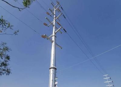 Китай Опора линии электропередач электрической стальной передающей линии трубчатая с анкерным болтом Q235 продается