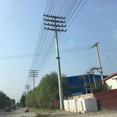 Cina Altezza 40ft Octagonale di acciaio Utilità di potenza elettrica palo galvanizzato in vendita