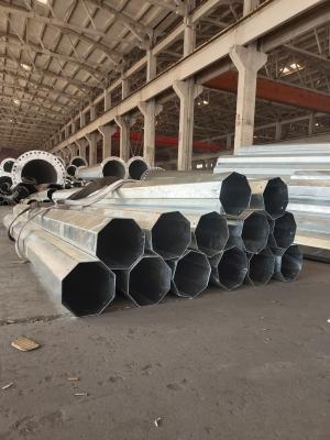 China 110KV galvanizó a poste eléctrico tubular de acero para la transmisión de poder en venta