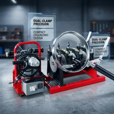 China Hot Melt 200mm Manual HDPE Pipe Butt Welder | Thermoplastic Fusion for sale