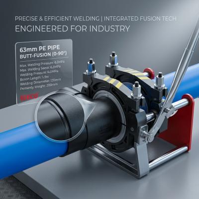 China 25mm HDPE Single Phase Manual Butt Welder CE ISO Certified for sale