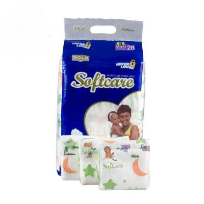 China High Quality Softcare Baby Diaper Nappy, Baby Napkin ,Ghana ,kenya market for sale