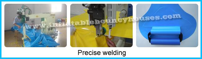 17' 18 OZ로 만드는 파도치는 상업적인 팽창식 물 미끄럼. PVC 방수포