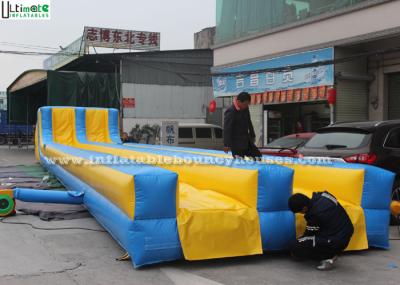 中国 大人のために商業着色された二重車線の膨脹可能なスリップ N のスライド 販売のため