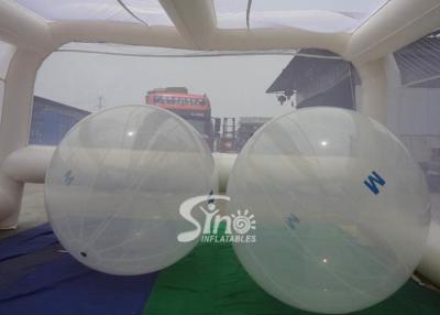 China De uitdaging die van de volwassenenenergie opblaasbare hindernistent met transparante binnen ballen in werking stellen Te koop
