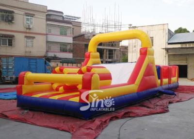 China 37' por muito tempo anúncio publicitário exterior caçoam o curso de obstáculo inflável com colunas e deslizam para dentro à venda