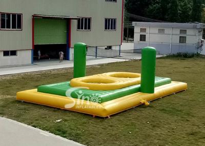 Cina La piccola dimensione del grado commerciale scherza la corte gonfiabile del bossaball degli adulti di N con i trampolini nel centro in vendita