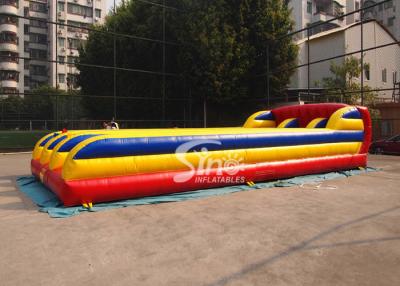 China Tirante com mola inflável comercial das pistas dos jogos 3 corrido para esportes interativos exteriores à venda