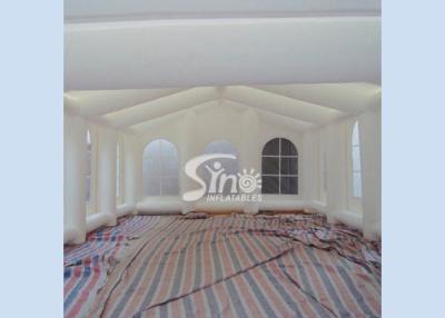 Cina la tenda gonfiabile della grande festa nuziale bianca mobile della casa di 10x6m con la grande entrata fa con il tarpauline del PVC in vendita