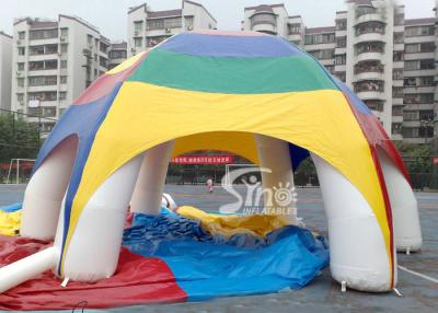 中国 ショーまたはでき事のためのポリ塩化ビニールの防水シートから成っている6つのmtsの屋外の多彩な広告の膨脹可能なテント 販売のため