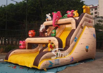 Cina I giochi gonfiabili dei bambini dell'arca di Noè rimbalzano la Camera e fanno scorrere il grado commerciale fatto di 18 OZ. tela cerata senza piombo del PVC in vendita
