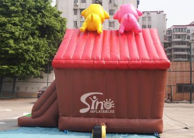 中国 顧客用反破裂させたポリ塩化ビニールが付いている多彩で小さくかわいい子犬の跳ね上がりの家 販売のため