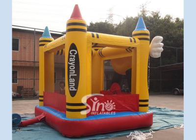 Cina i buttafuori gonfiabili del buon dei prezzi 13x13 crayonland dell'interno dei bambini con EN14960 certificato vengono con il ventilatore in vendita