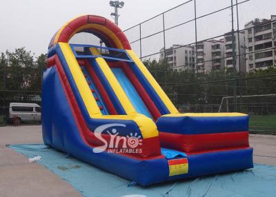 Cina Scivolo gonfiabile a senso unico blu scuro commerciale di Canton con materiale senza piombo in vendita