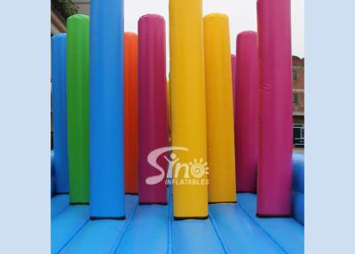 Cina Ostacolo gonfiabile dei bambini N della colonna all'aperto variopinta degli adulti da vendere da cino Inflatables in vendita