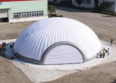 Cina 200 persone 18 misura intorno alla tenda gonfiabile bianca gigante della cupola con le porte smontabili in vendita
