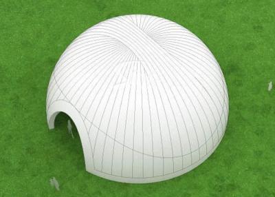 Cina 200 persone 18 misura intorno alla tenda gonfiabile bianca gigante della cupola con le porte smontabili in vendita