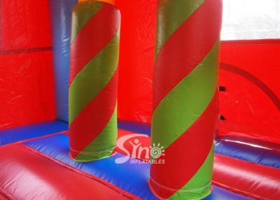 Cina Piccolo castello rimbalzante dei bambini dell'interno con l'interno di ostacolo delle colonne N fatto della tela cerata certificata senza piombo del PVC qui in cino dentro in vendita