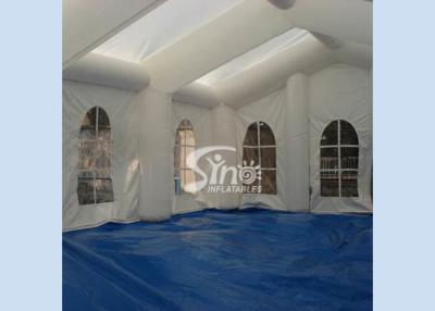 Cina tenda gonfiabile della festa nuziale bianca di rettangolo dei mts 12x8 con le grandi finestre fatte di migliore tela cerata del PVC in vendita