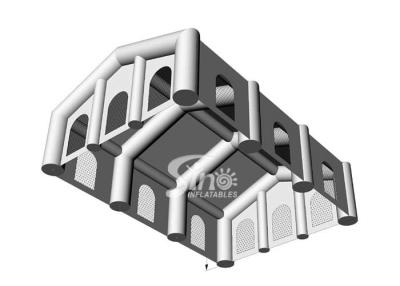 Cina tenda gonfiabile della festa nuziale bianca di rettangolo dei mts 12x8 con le grandi finestre fatte di migliore tela cerata del PVC in vendita