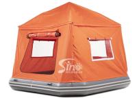 China 8x8 ft Airtight Inflatable Floating Tent Drop Stitch PVC for Water Camping for sale