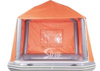 China 8x8 ft Airtight Inflatable Floating Tent Drop Stitch PVC for Water Camping for sale