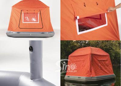 Cina 8' x8 ha accluso la tenda di galleggiamento gonfiabile ermetica fatta del materiale del punto di goccia per il campeggio dell'acqua in vendita