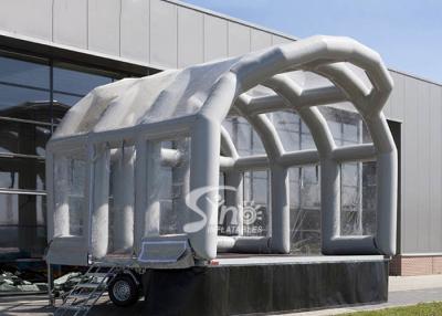 Cina tenda gonfiabile della copertura della fase della casa di legno ermetica di mostra 6x5mts con il PVC trasparente coperto sulla cima in vendita
